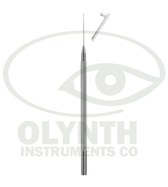 Lester IOL Manipulator Straight with Guard - Olynth Instruments Co,